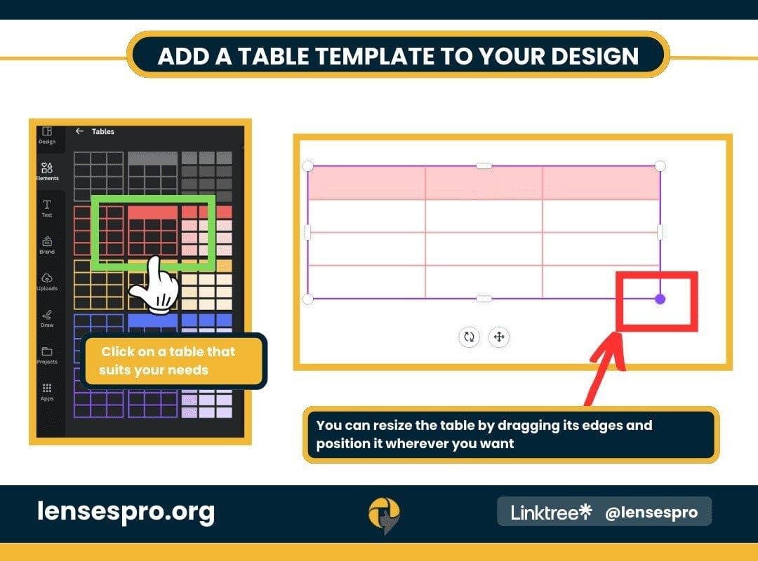 How to Make a Table in Canva Step by Step (Easy Way) - Buying lenses ...